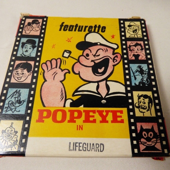 Other | Vintage Featurette Popeye In Lifeguard Atlas 8mm Kids Reel Film ...
